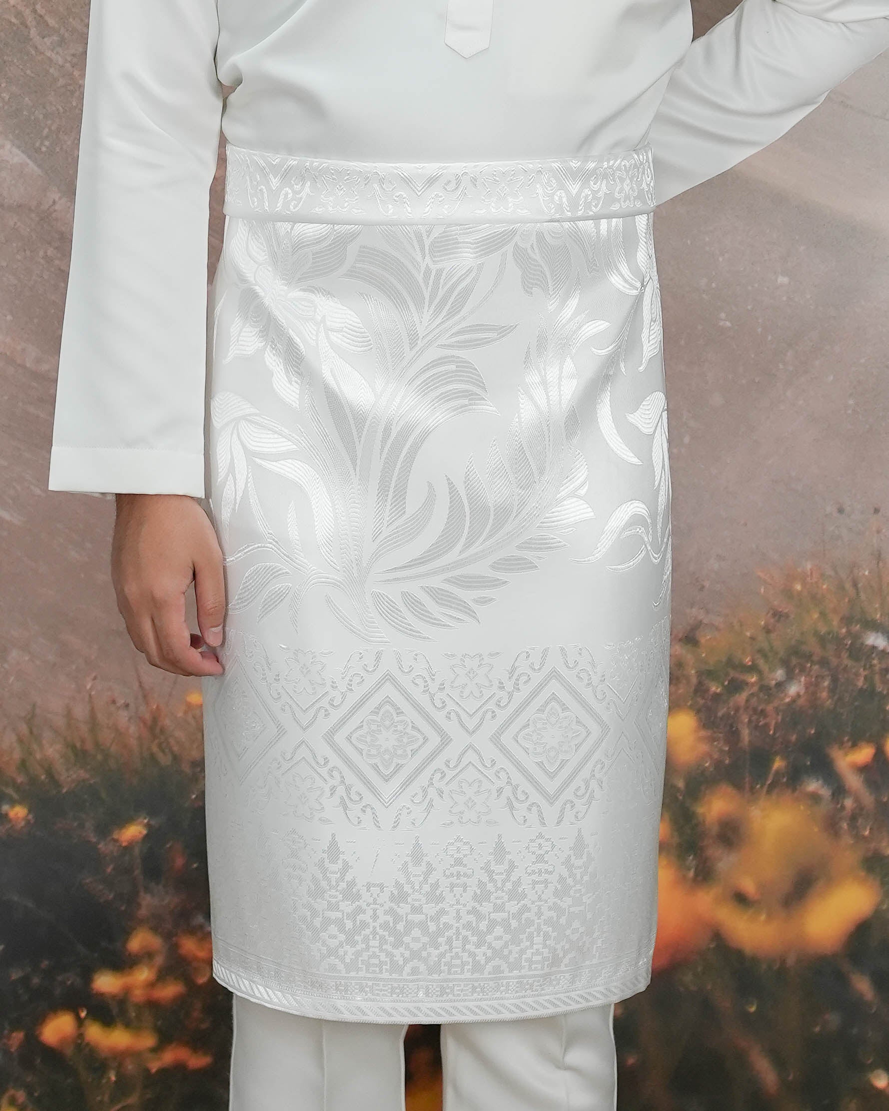 Teratai Original Sampin Adult - Offwhite & Silver – SampinExclusiveMy