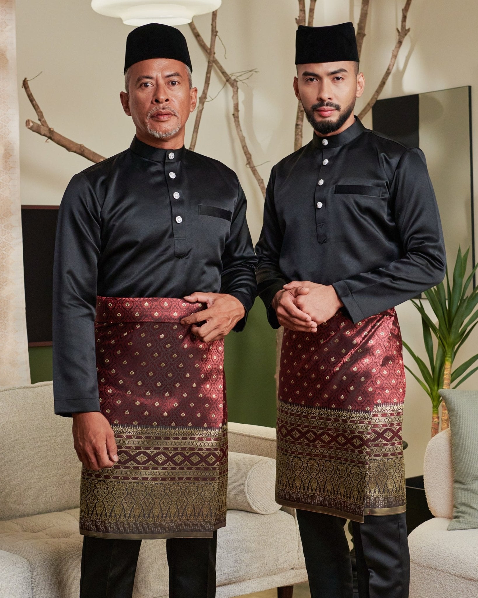 Nilakandi instant Sampin Adult - Maroon & Gold – SampinExclusiveMy