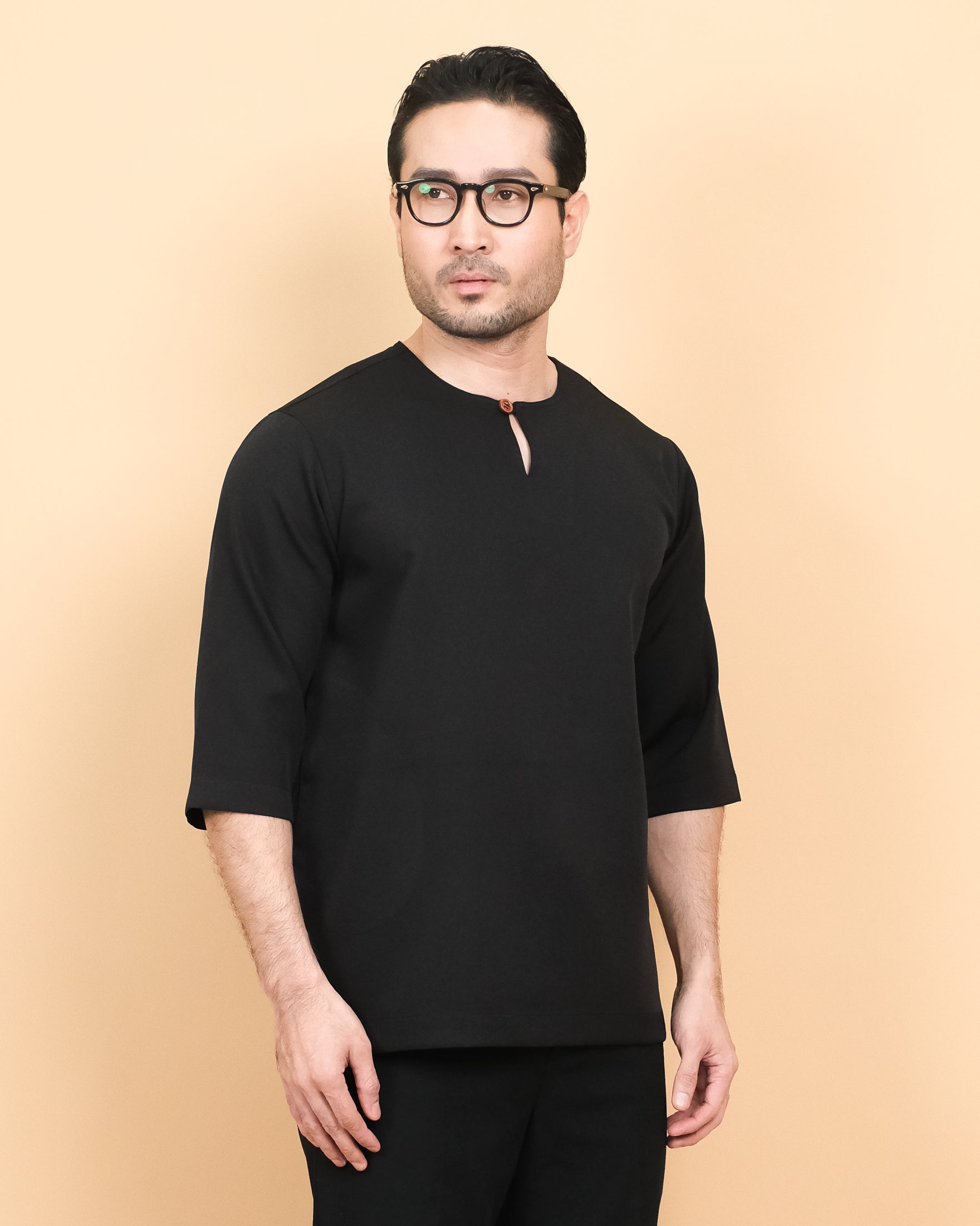 Kurta Patih Kosong - Black – SampinExclusiveMy