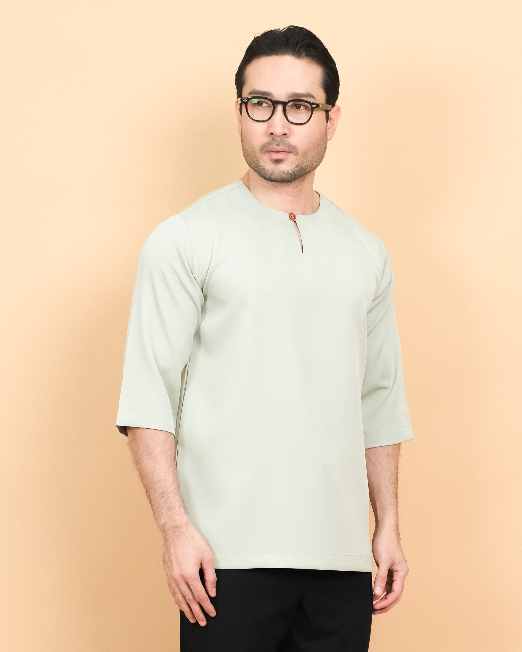 Kurta Patih Kosong - Dusty Green – SampinExclusiveMy