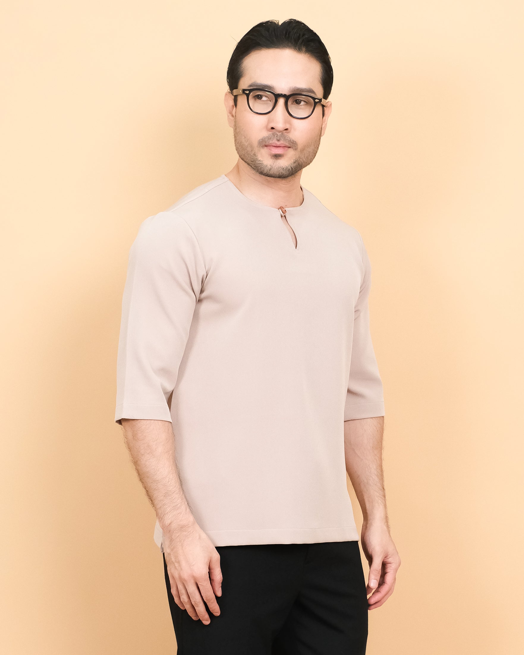 Kurta Patih Kosong - Light Brown – SampinExclusiveMy
