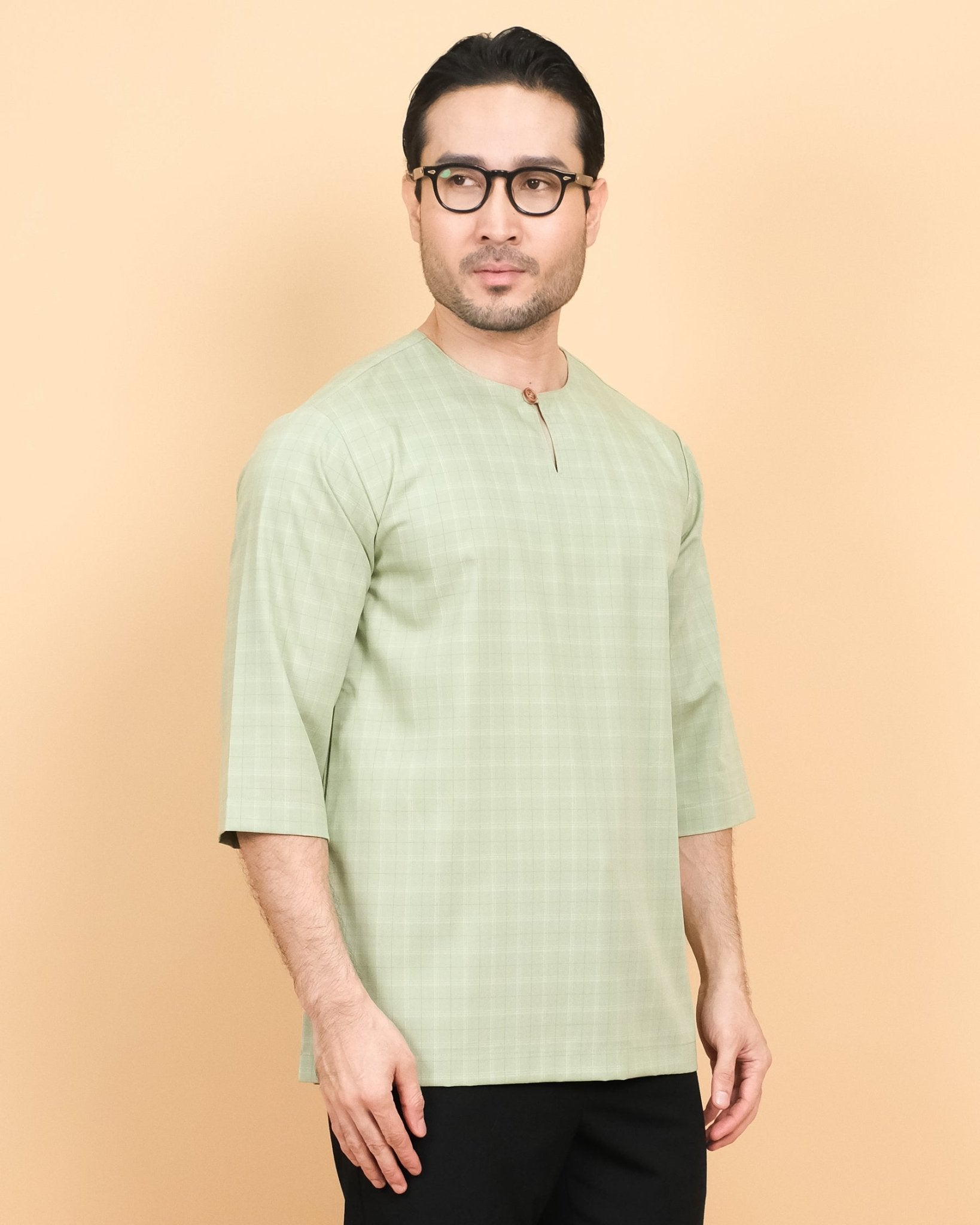Kurta Patih Petak - Dusty Green – SampinExclusiveMy