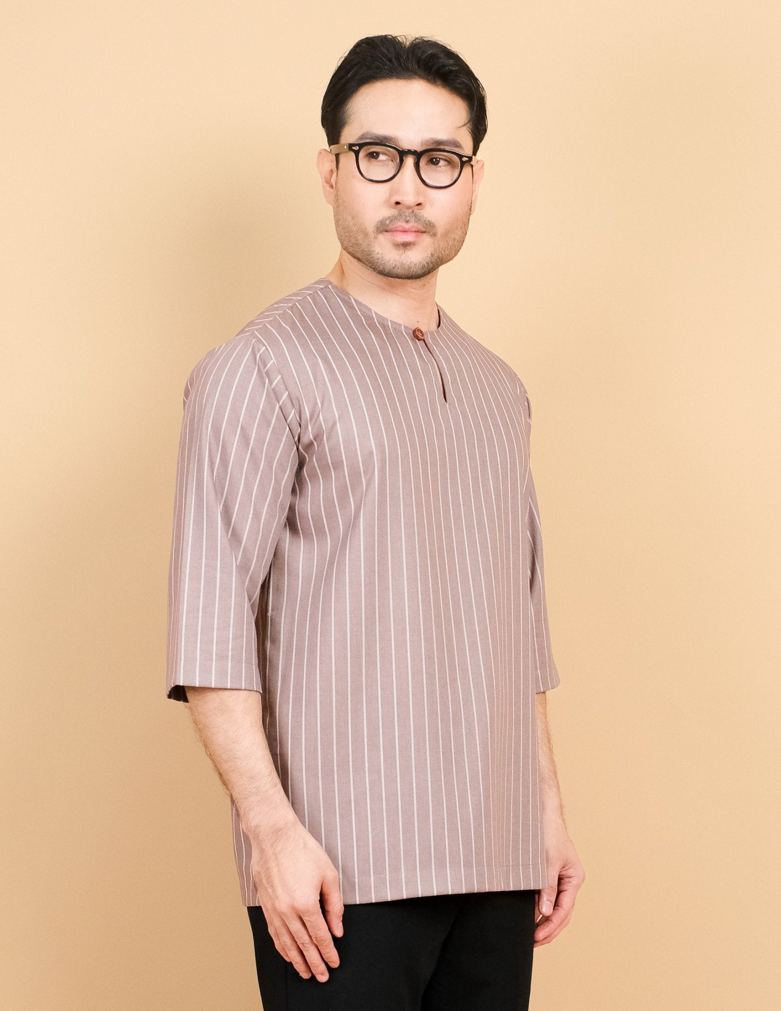 Kurta Patih Jalur - Brown – SampinExclusiveMy