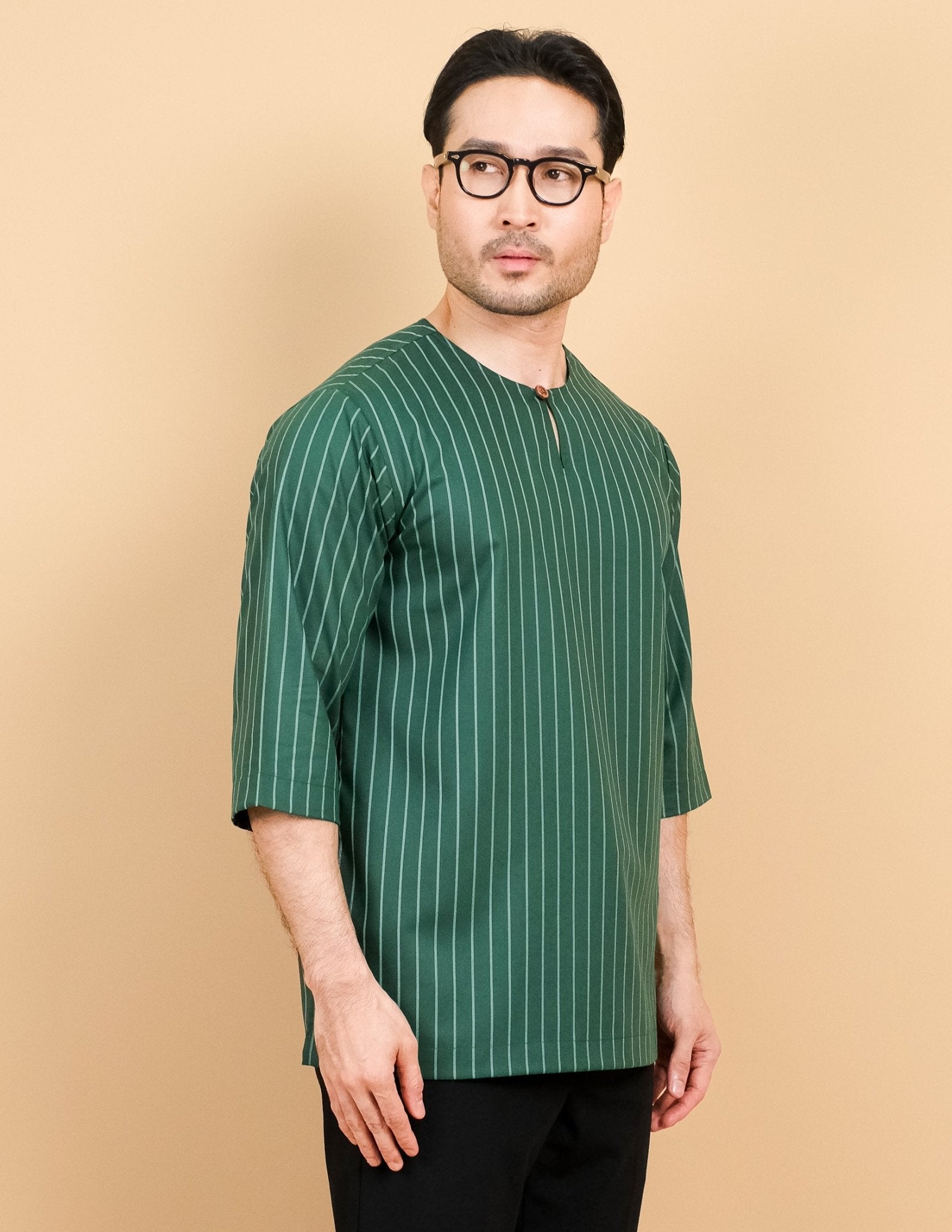 Kurta Patih Jalur - Emerald Green – SampinExclusiveMy