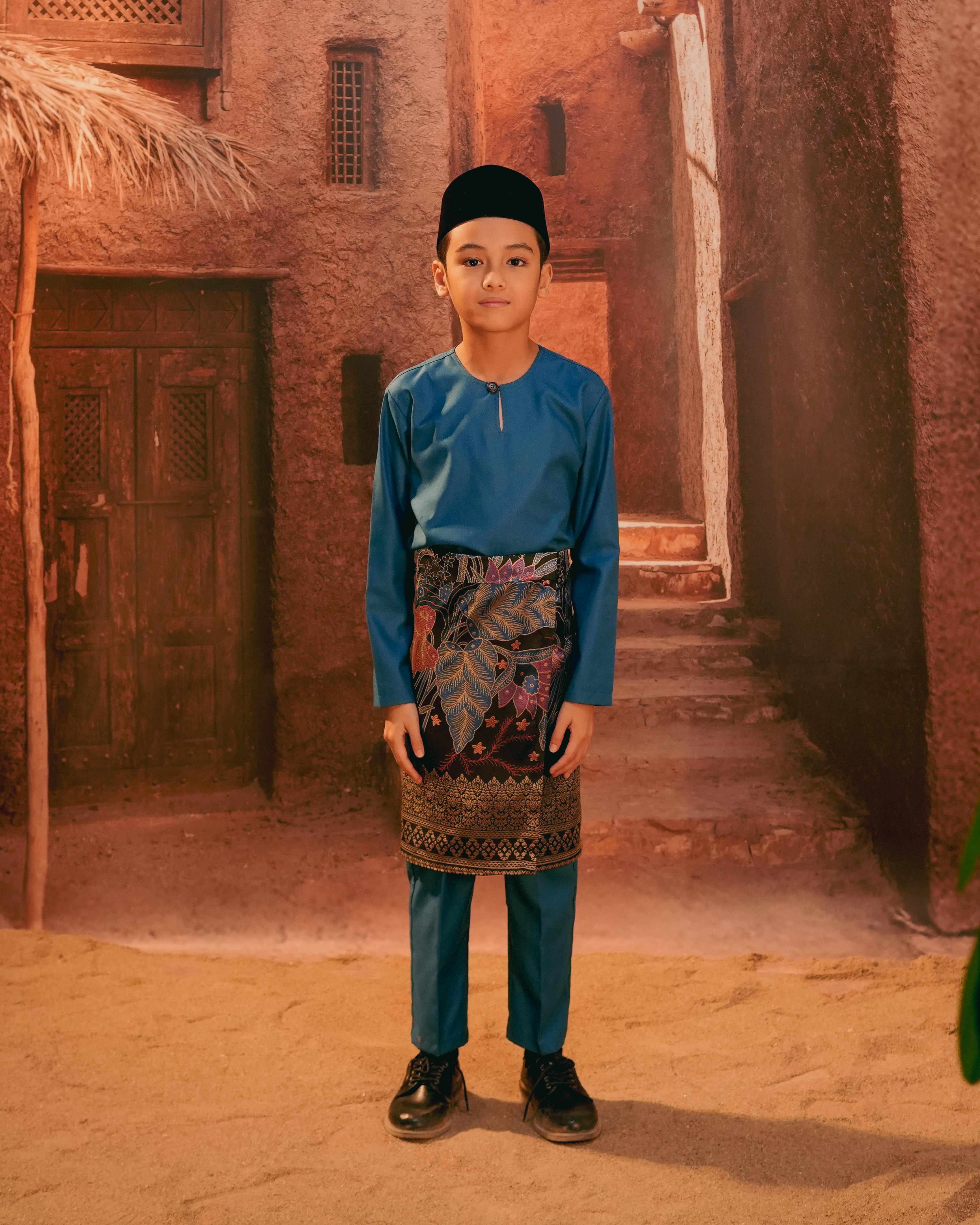 Bunga Seri Instant Sampin Kid - Navy Blue & Maroon – SampinExclusiveMy